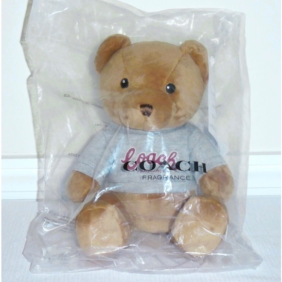 Coach | Accessories | Coach Fragrance Teddy Bear Brown Plush Logo ...